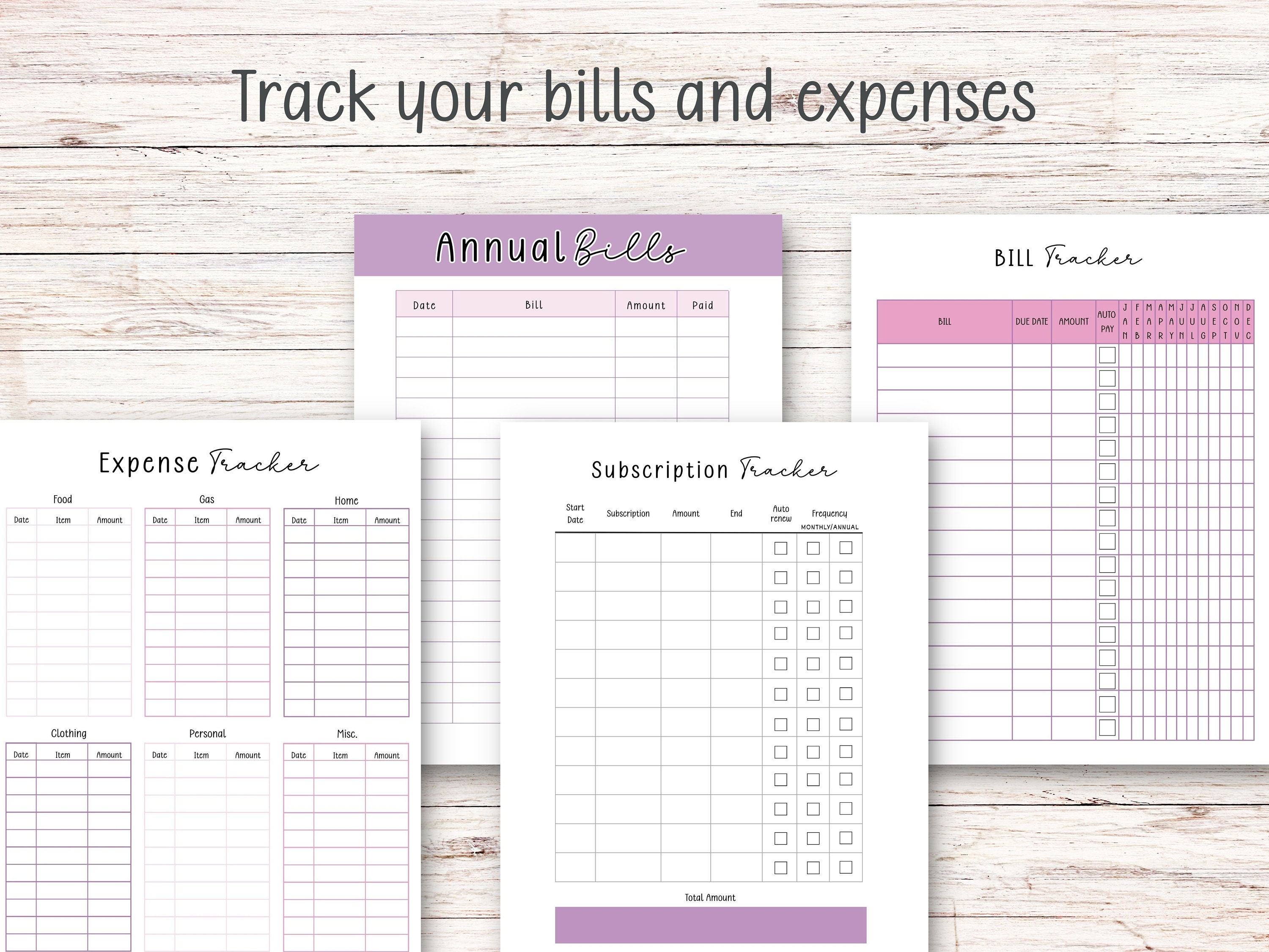 Budget Binder Financial Planner With Trackers for Income, Expenses ...