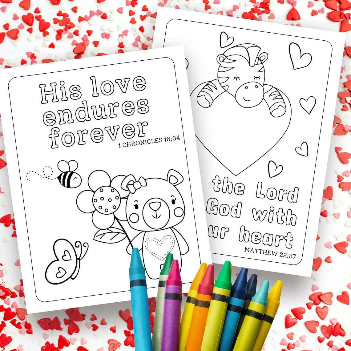 Bible Verse Coloring Pages for Preschool 12 Printable Love Coloring ...