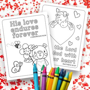 Bible Verse Coloring Pages for Preschool - 12 Printable Love Coloring ...