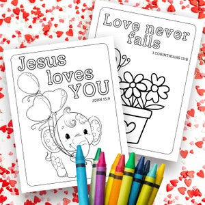 Bible Verse Coloring Pages for Preschool - 12 Printable Love Coloring ...