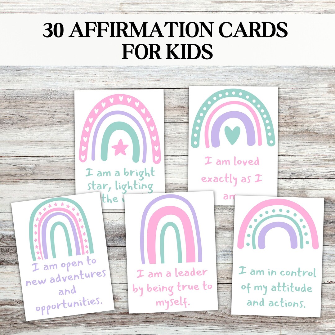 Lunchbox Notes With Positive Affirmation Quotes for Kids Printable ...
