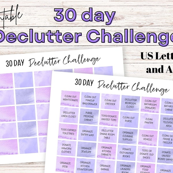 30 Day Declutter Challenge - Etsy UK