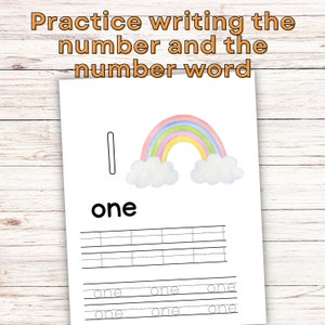 Number Tracing Worksheets - 1 to 20 Printable Spring Preschool Math ...