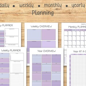 Printable Student Academic Planner Grade Tracker Assignment Exam Prep ...