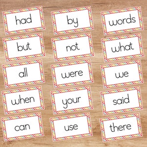 Sight Words for Kindergarten Printable Flashcards - Fry 1st 100 - Sight ...