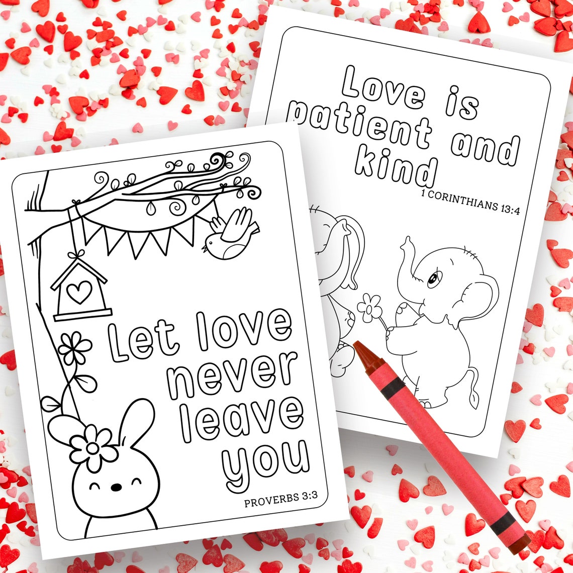 Bible Verse Coloring Pages for Preschool 12 Printable Love Coloring ...