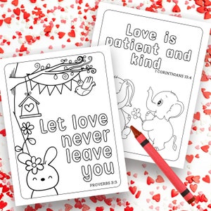 Bible Verse Coloring Pages for Preschool - 12 Printable Love Coloring ...