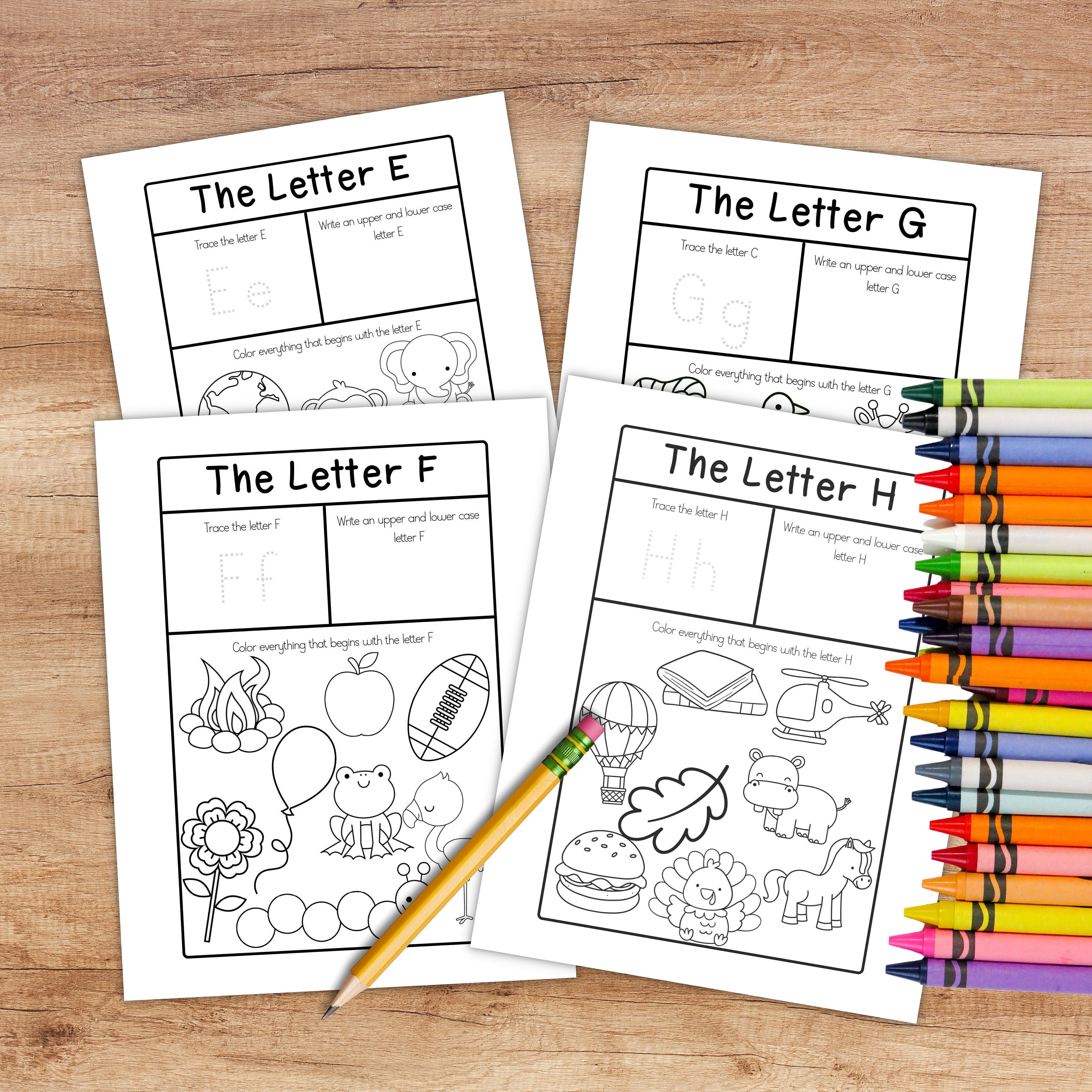 Initial Sounds Worksheets Letter Recognition and Beginning Sounds ...