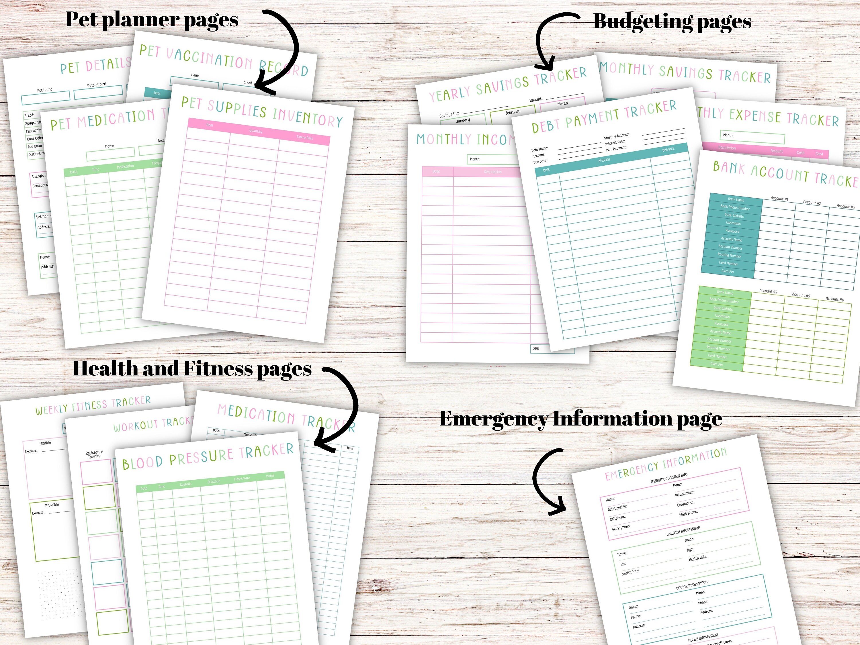 ADHD Home Management Binder for Household Organization Printable Busy ...