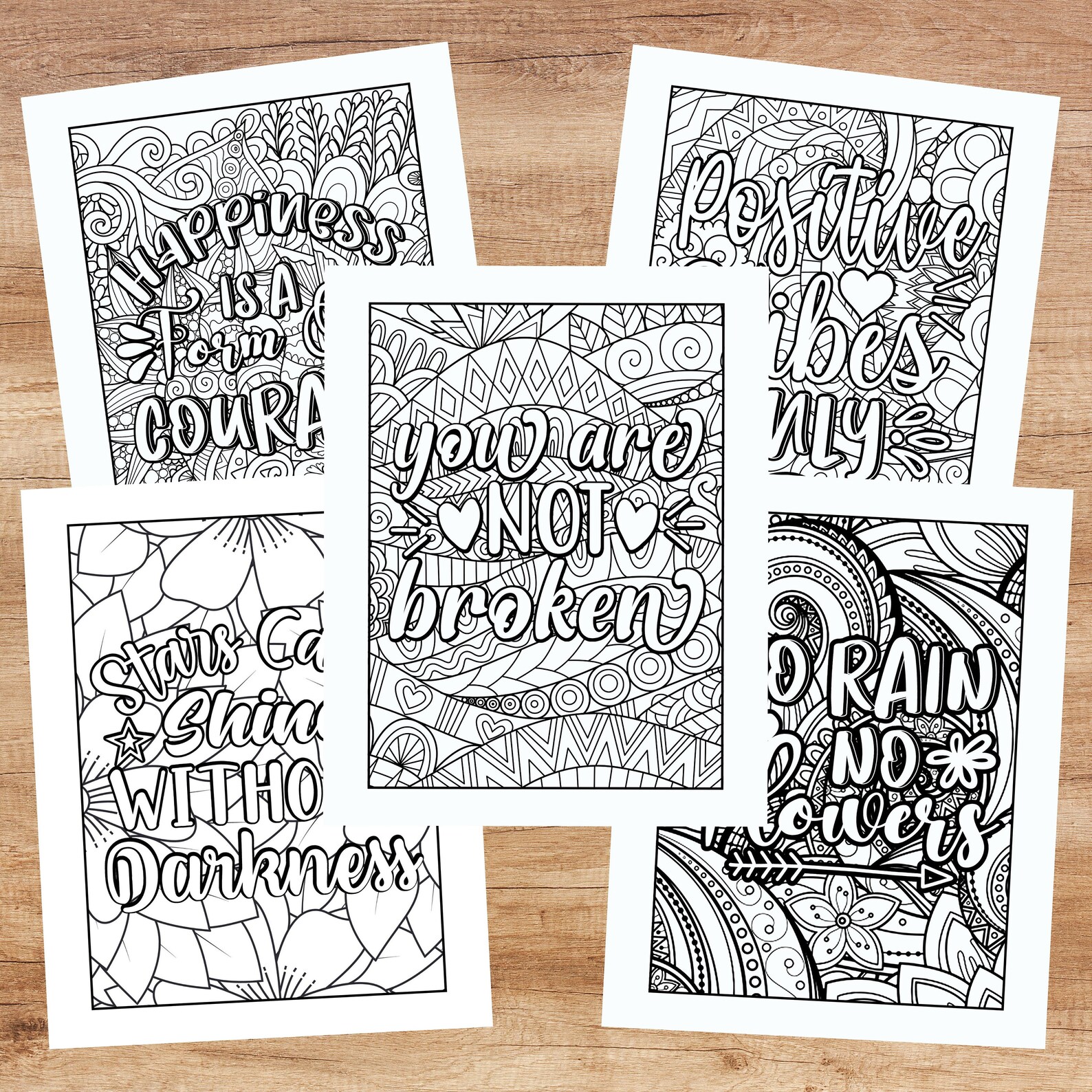 50 Adult Coloring Pages for Mental Health and Relaxation - Printable ...