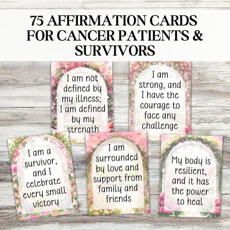 Affirmation Cards Printable - 75 Positive Inspirational Quote Card Deck ...