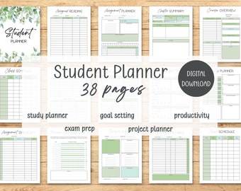 Grade Assignment Tracker | Printable Planner | College, University, A ...