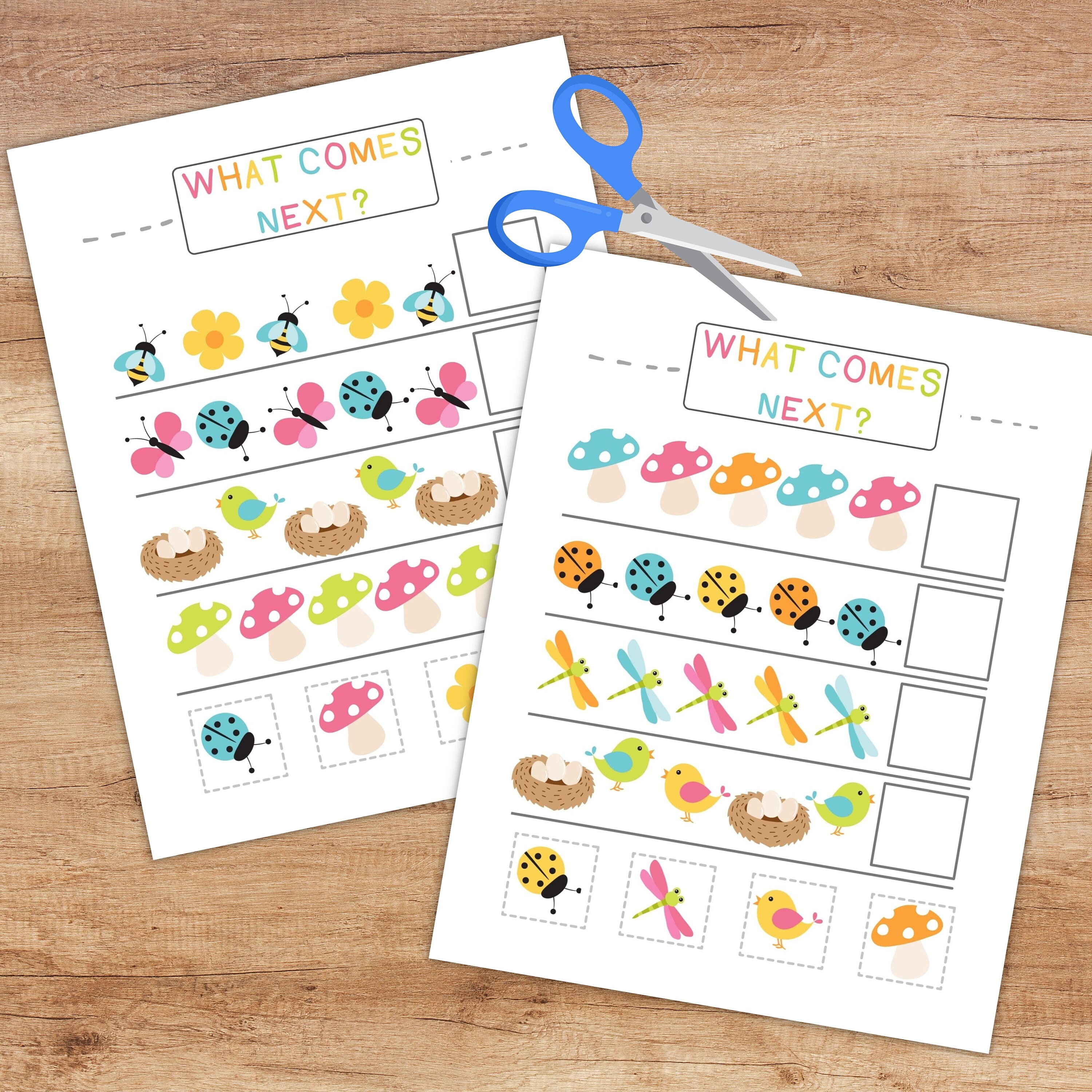 Preschool Cut and Paste Worksheets - Scissor Skills Activity Page ...