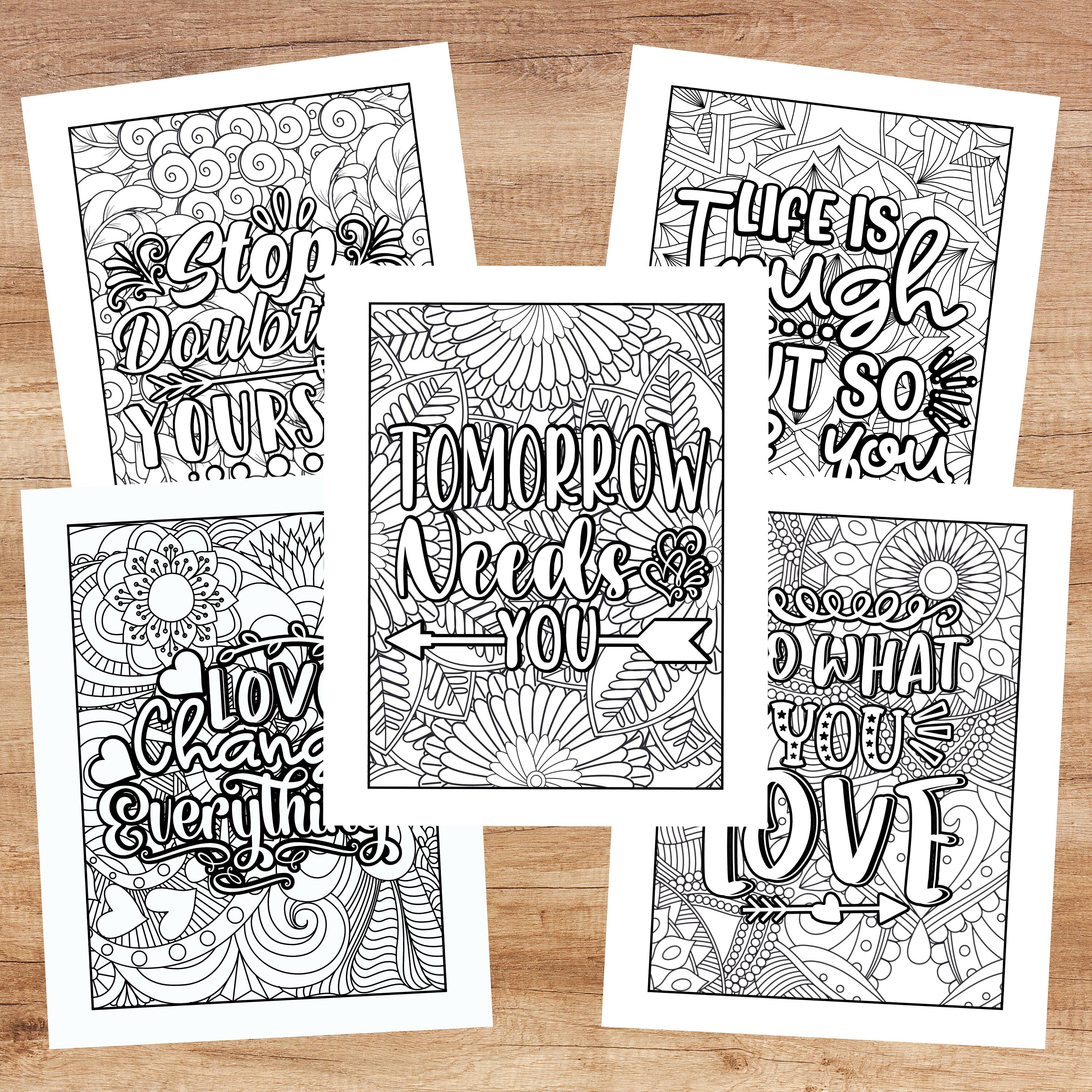 50 Adult Coloring Pages for Mental Health and Relaxation - Printable ...