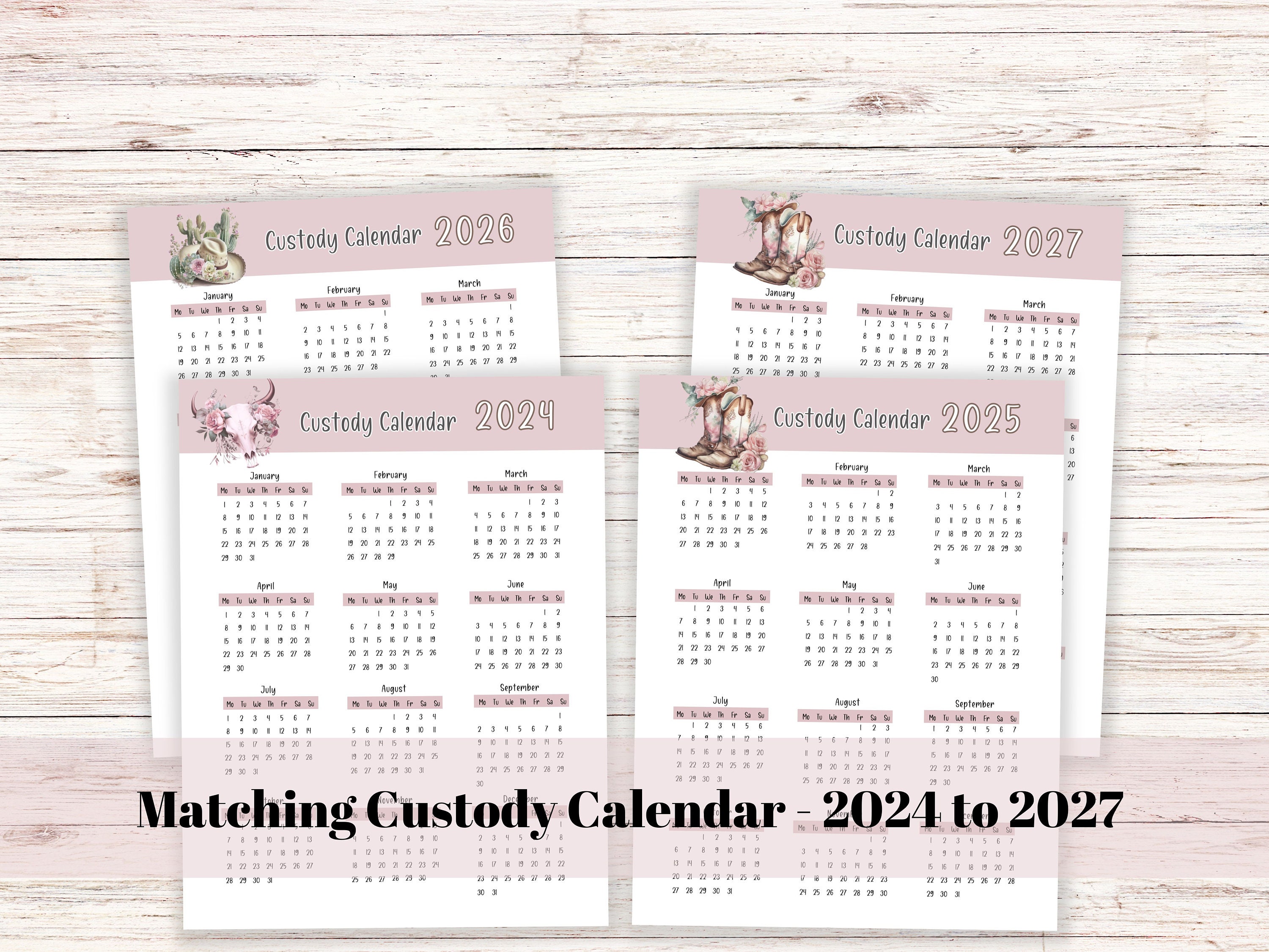Custody Binder Printable Planner & Organizer for Child Custody Log for ...