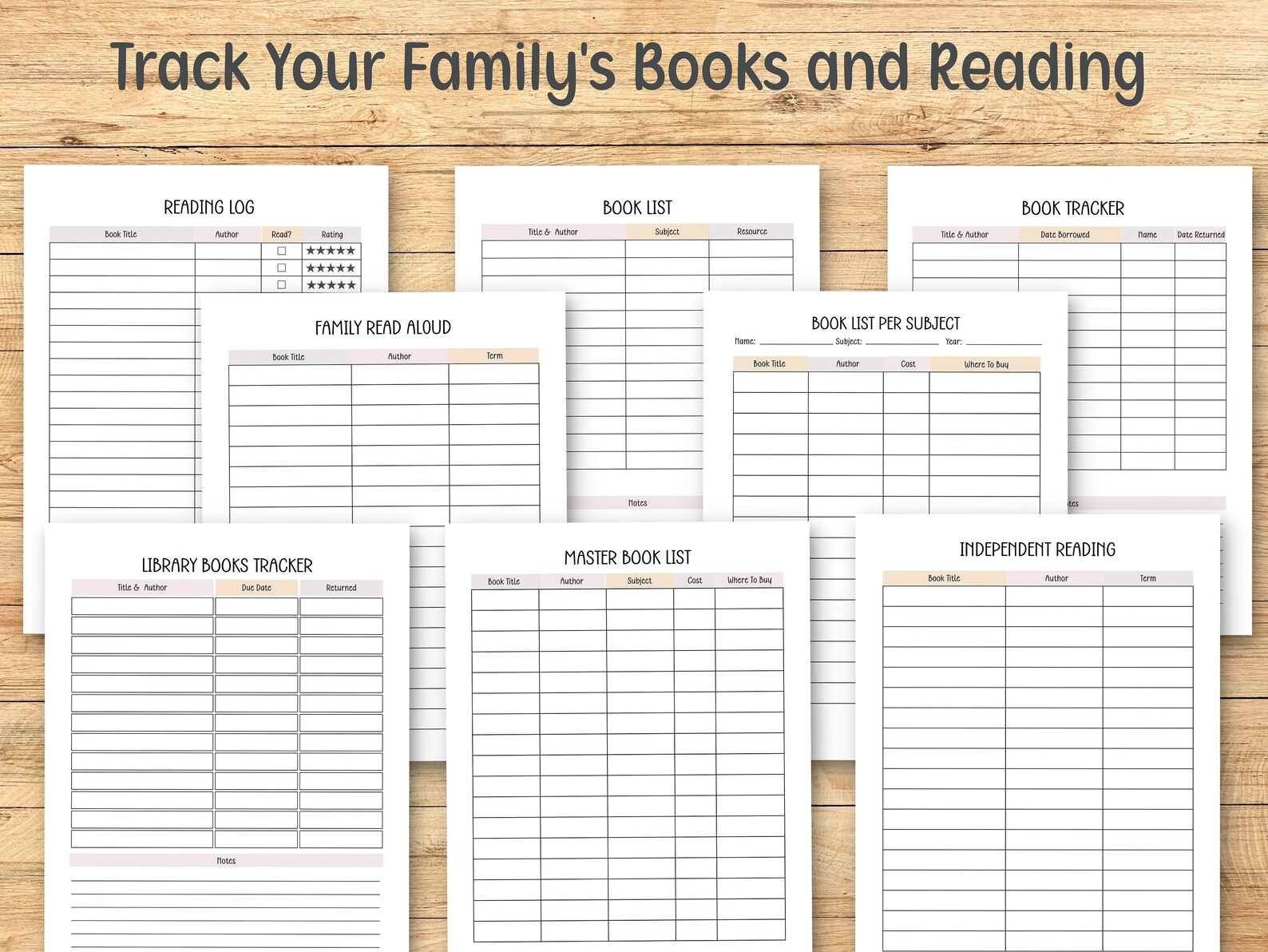 Homeschool Planner - Printable Academic Lesson Planner for Home School ...