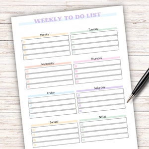 Brain Dump Bundle - ADHD Daily Planner Printable With to Do List ...