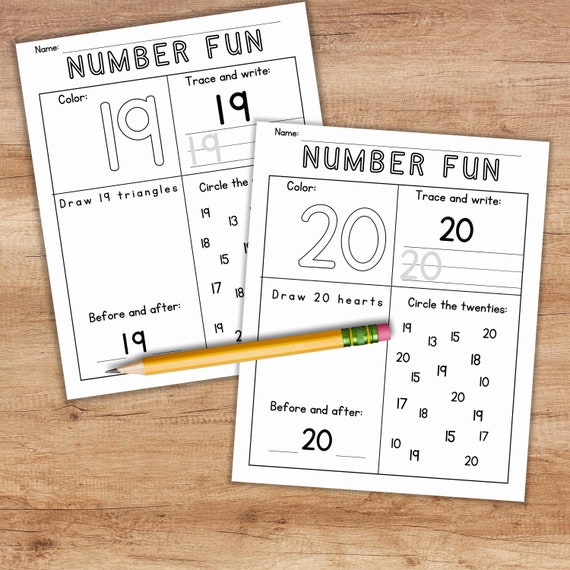 Hojas De Trabajo Para Rastrear Los Números Del 11 Al 20 Qué Es El