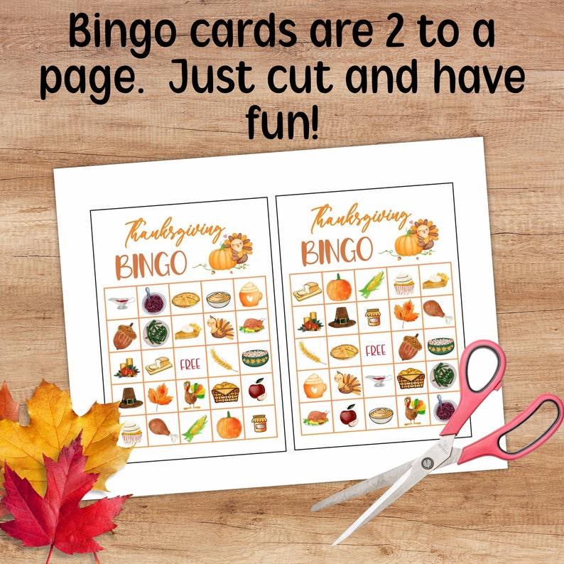 Thanksgiving Bingo - Printable Family Game - Fun Kids Fall Activity ...