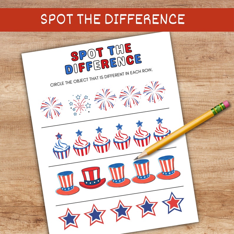 4th of July Preschool Worksheet and Activity Bundle - Pre-k ...