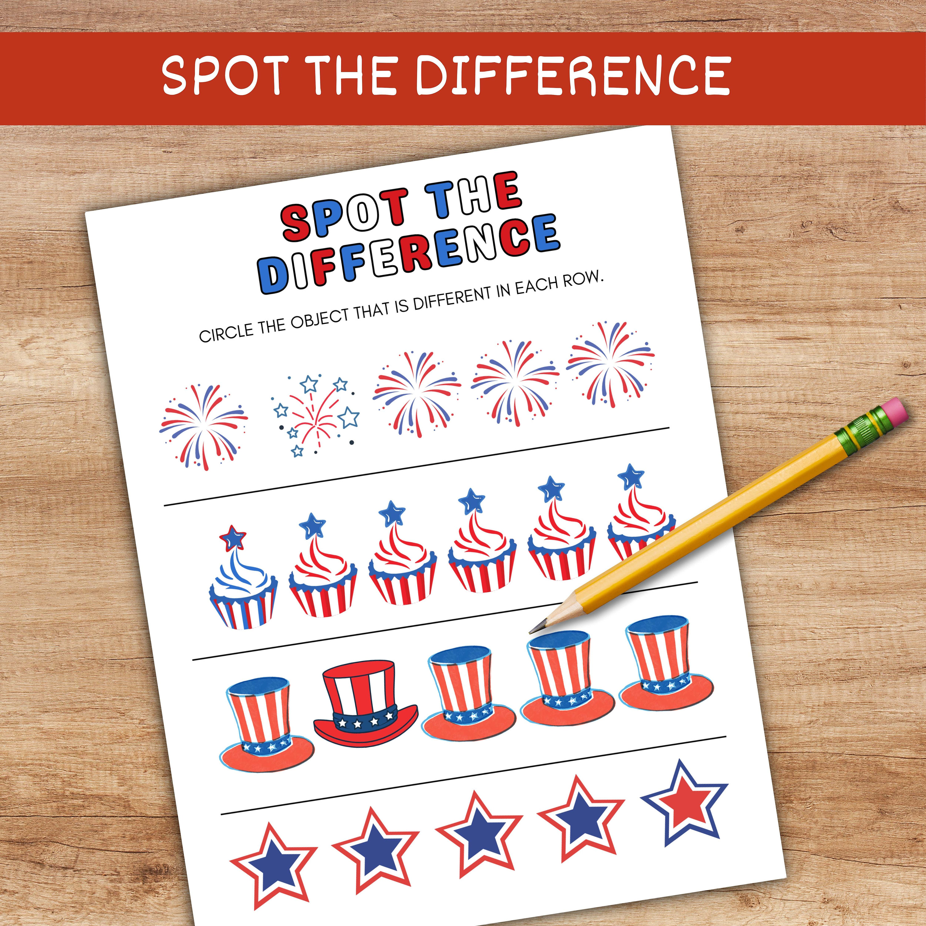4th of July Preschool Worksheet and Activity Bundle - Pre-k ...