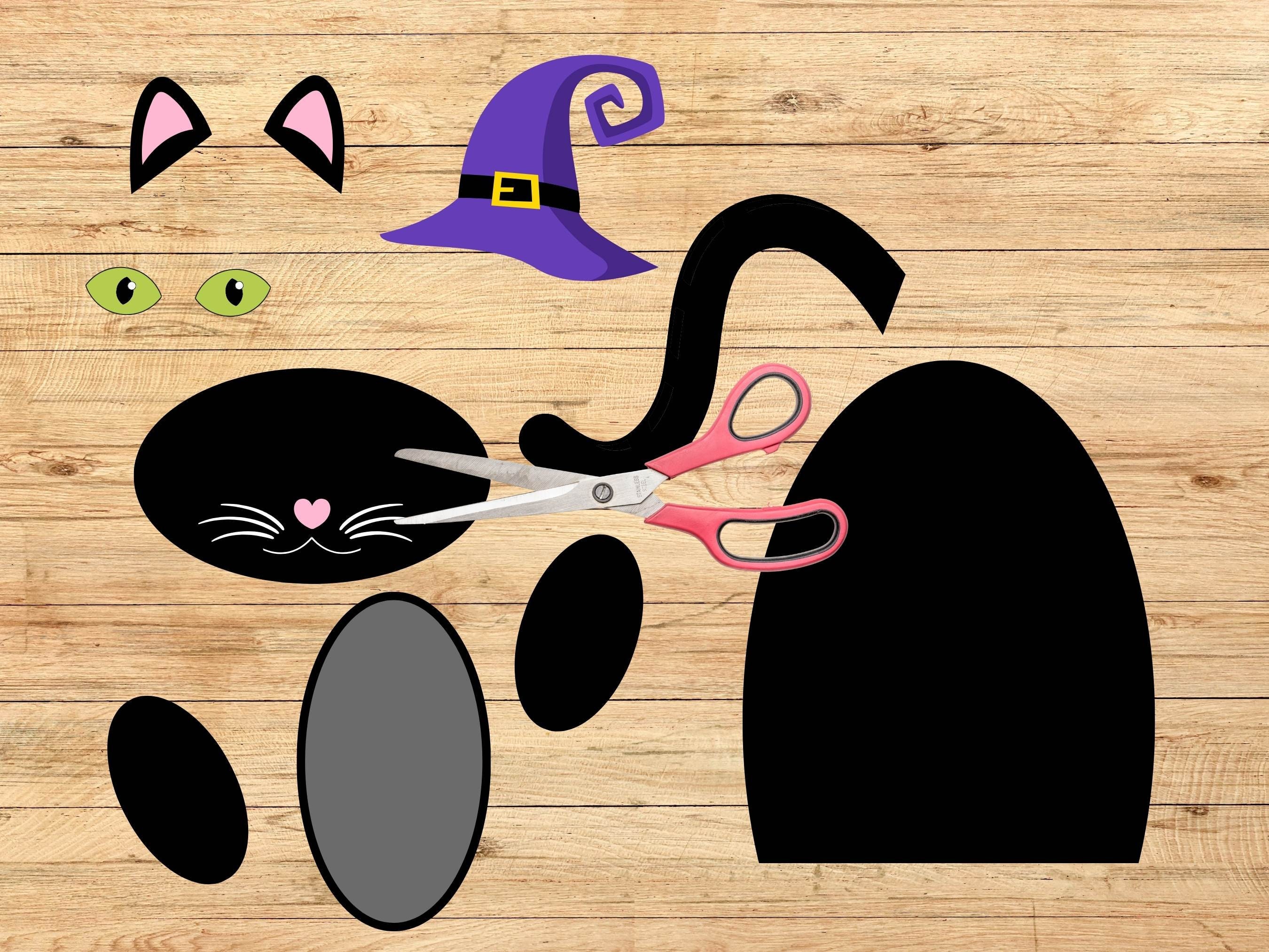Halloween Craft for Kids Printable Cut and Paste Activity - Etsy