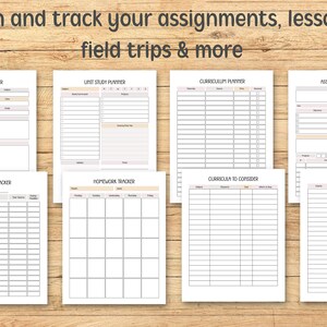 Homeschool Planner - Printable Academic Lesson Planner for Home School ...