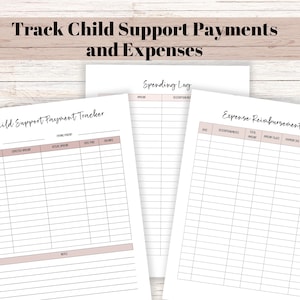 Custody Binder - Printable Planner & Organizer for Child Custody - Log ...