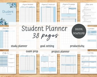 Grade Assignment Tracker | Printable Planner | College, University, A ...