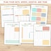 Teacher Planner Printable - Colorful Academic Binder With Lesson ...