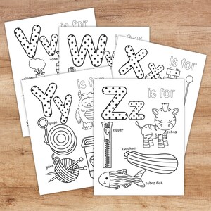 ABC Alphabet Coloring Pages - Letter Recognition Worksheets for ...