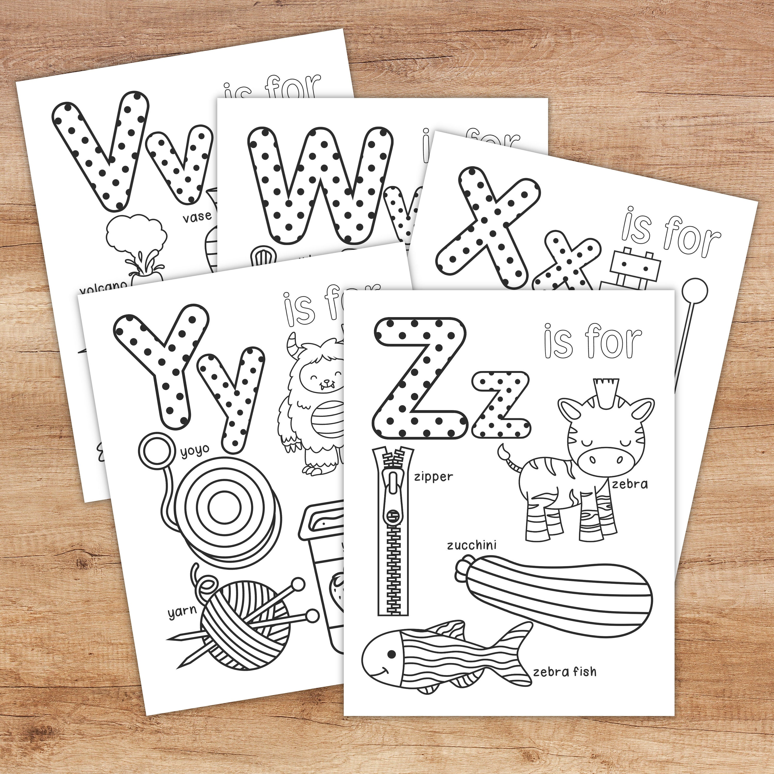 ABC Alphabet Coloring Pages - Letter Recognition Worksheets for ...