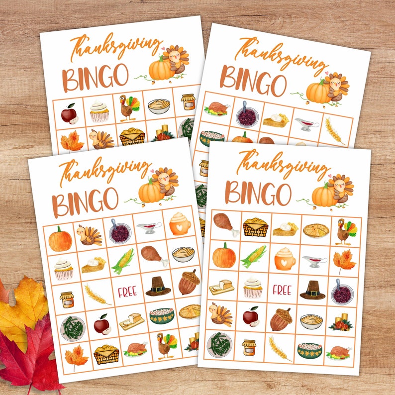 Thanksgiving Bingo - Printable Family Game - Fun Kids Fall Activity ...