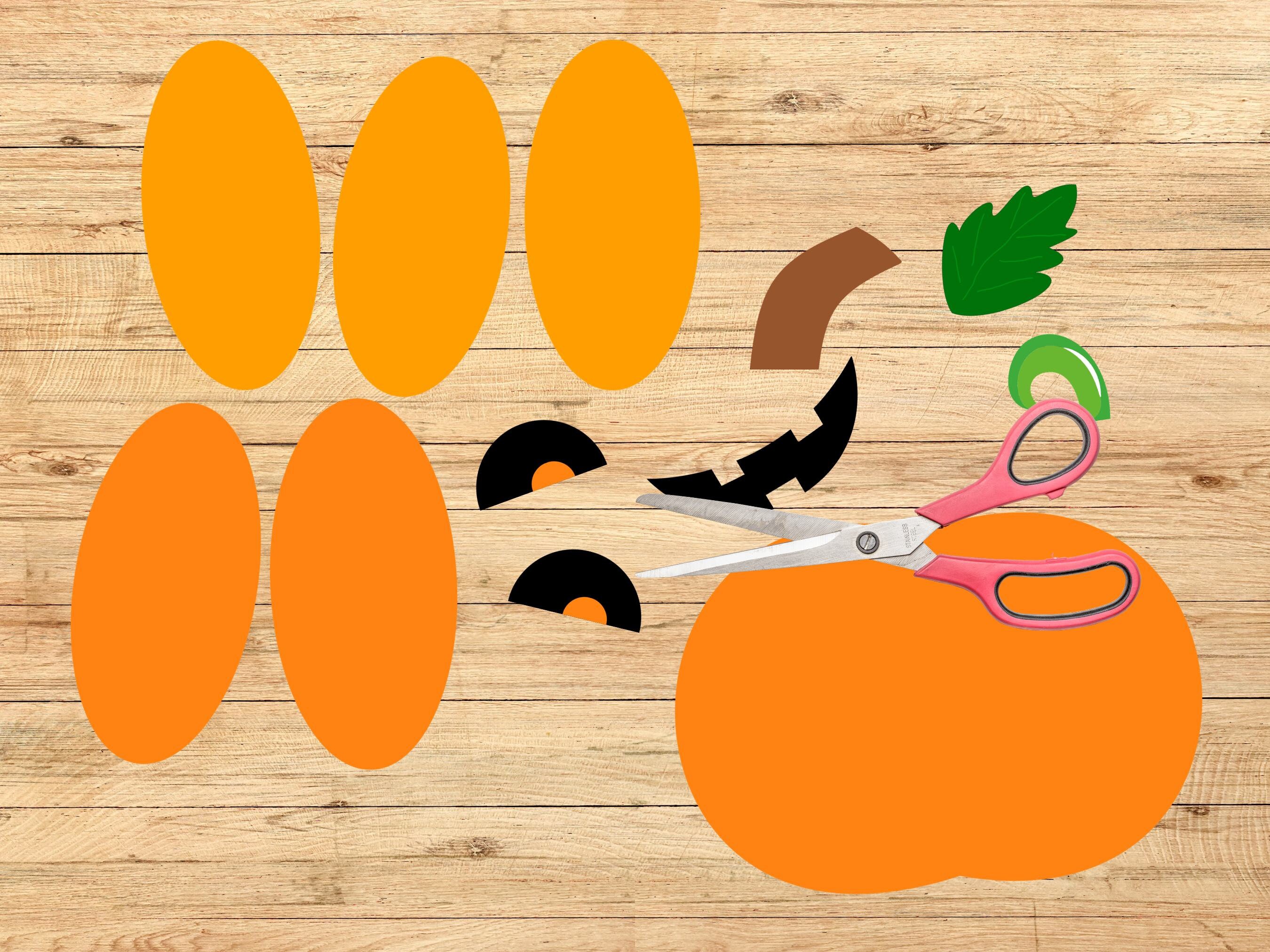 Halloween Craft for Kids Printable Jack-o-lantern Cut and - Etsy