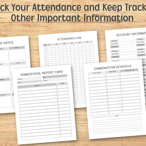 Homeschool Planner - Printable Academic Lesson Planner for Home School ...