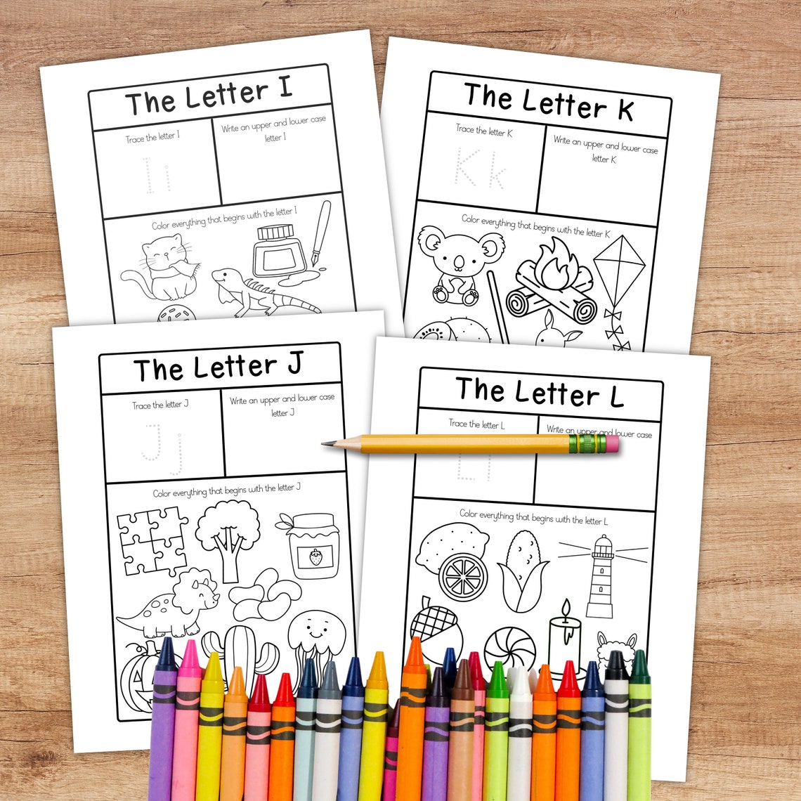 Initial Sounds Worksheets Letter Recognition and Beginning Sounds ...
