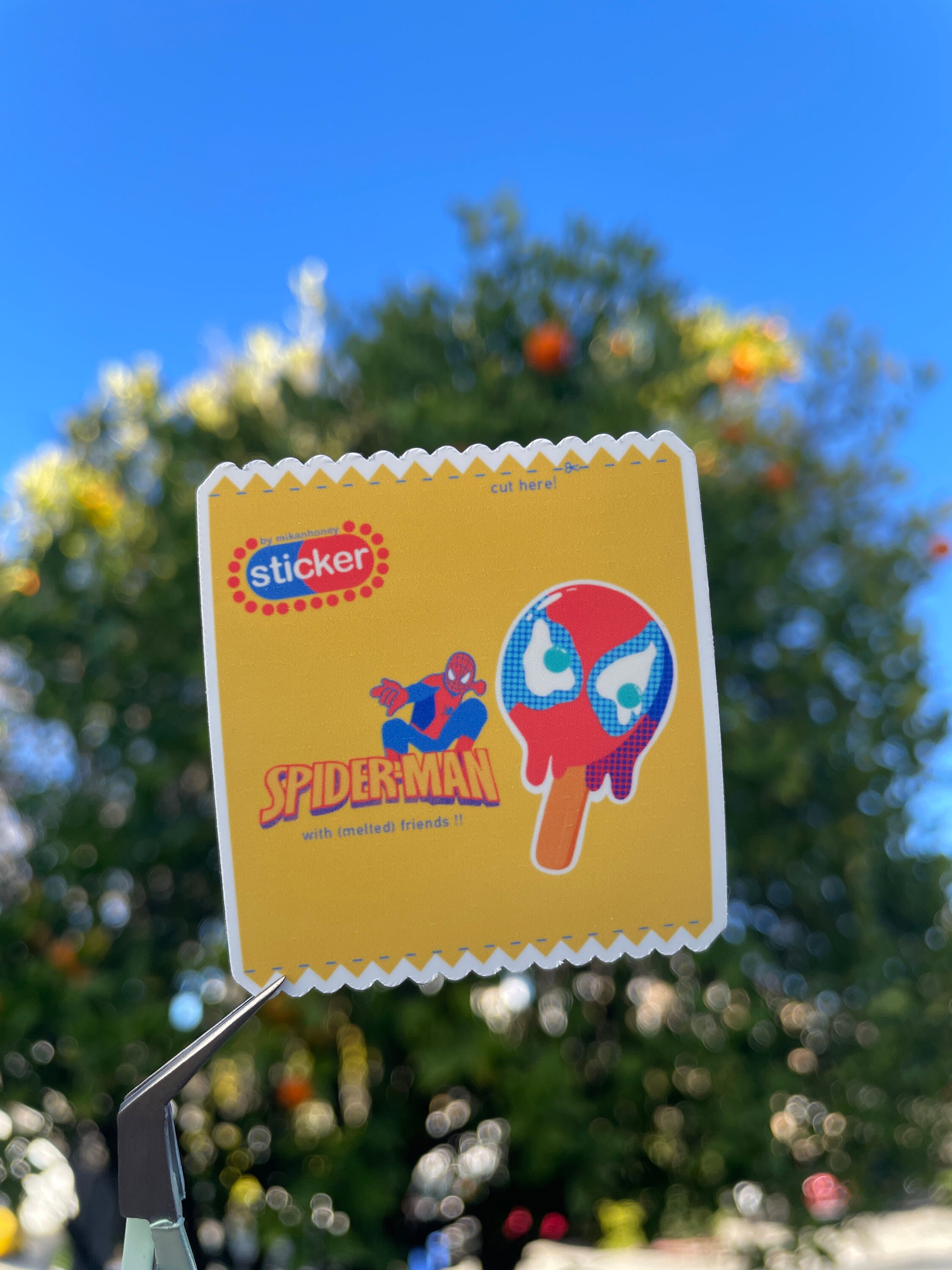 Melted Spider-friends Popsicle Stickers - Etsy