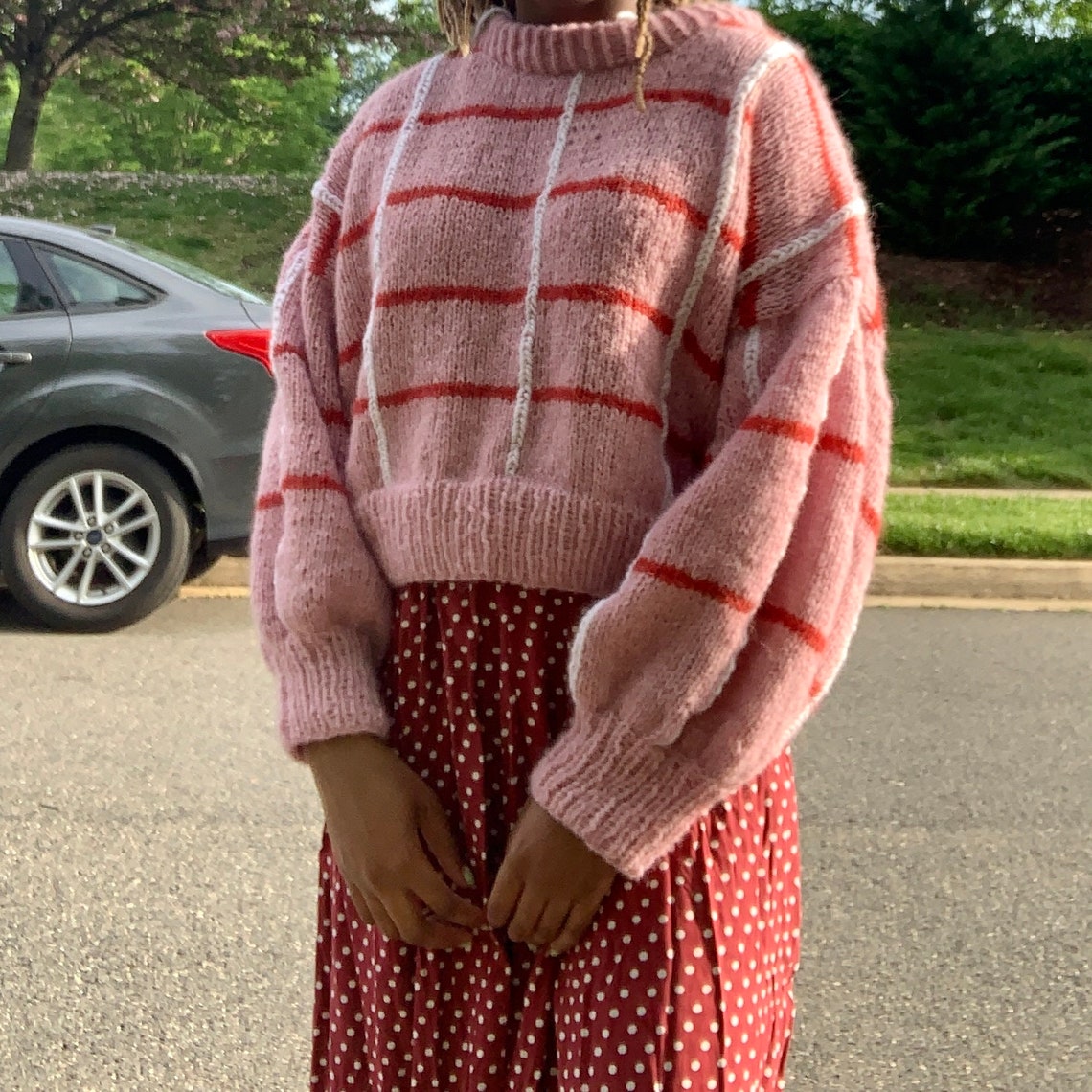 Windowpane Sweater Knitting Pattern Digital Download | Etsy