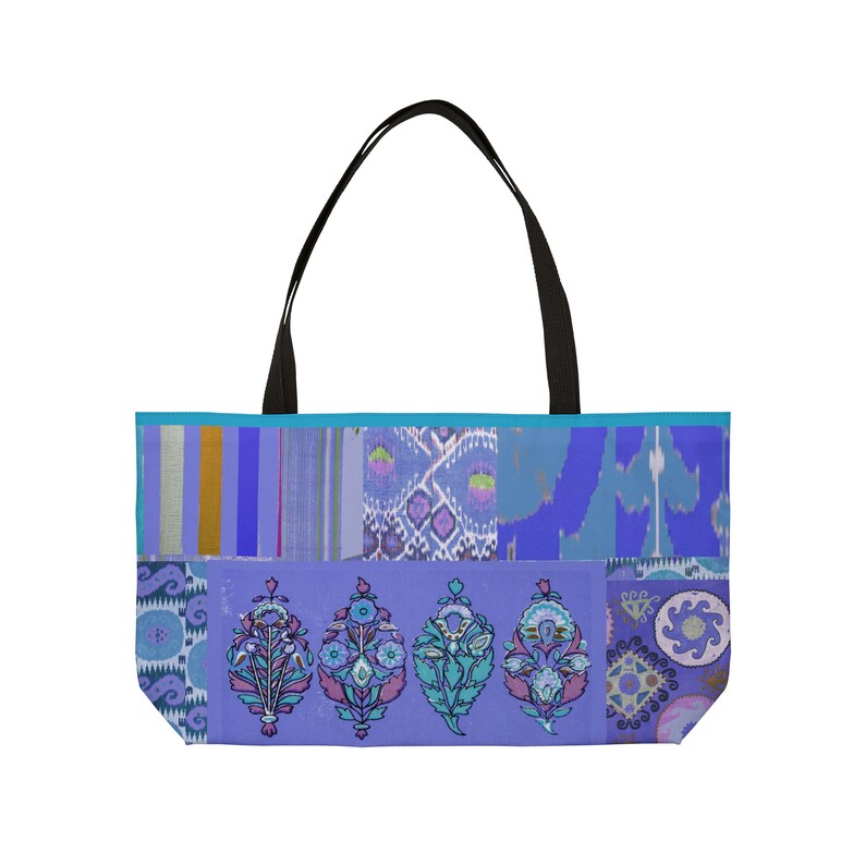 Pantone Very Peri Persian Blue Tote Bag, Weekender Tote Bag, Tribal ...