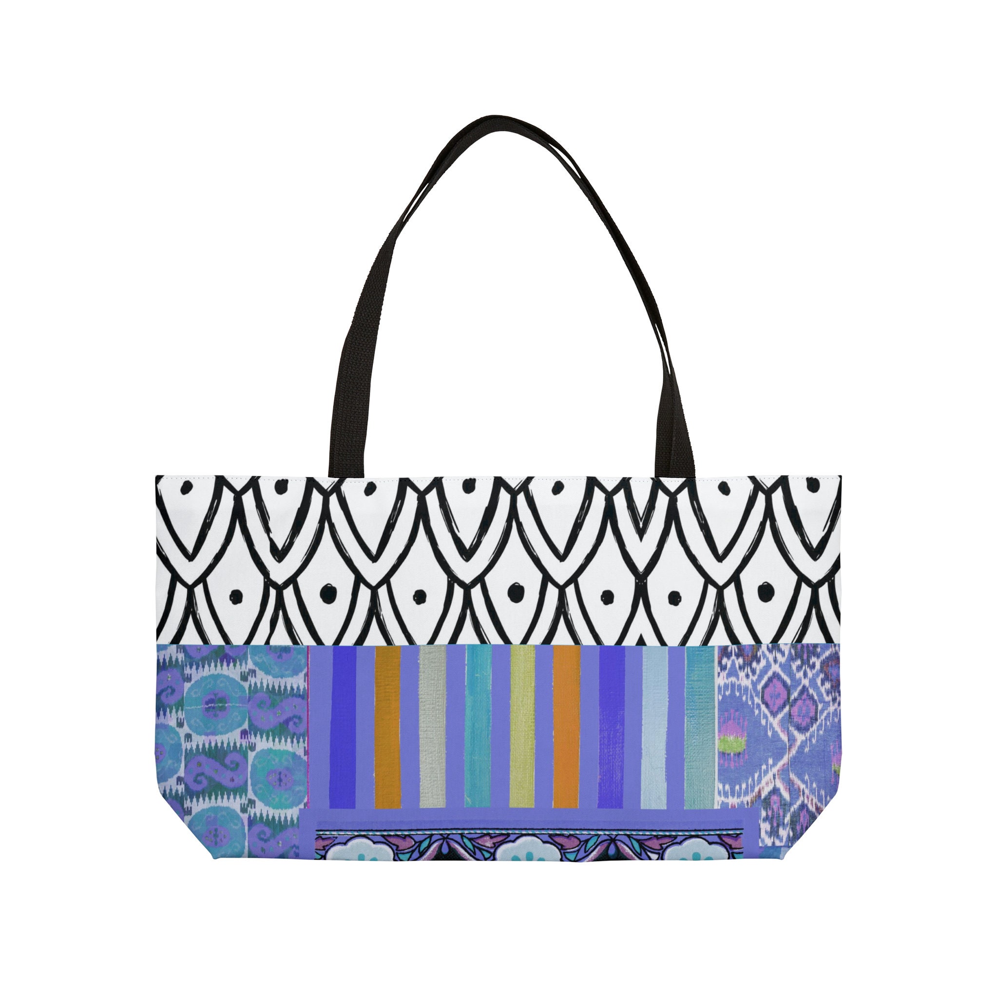 Pantone Very Peri Persian Blue Tote Bag, Weekender Tote Bag, Tribal ...