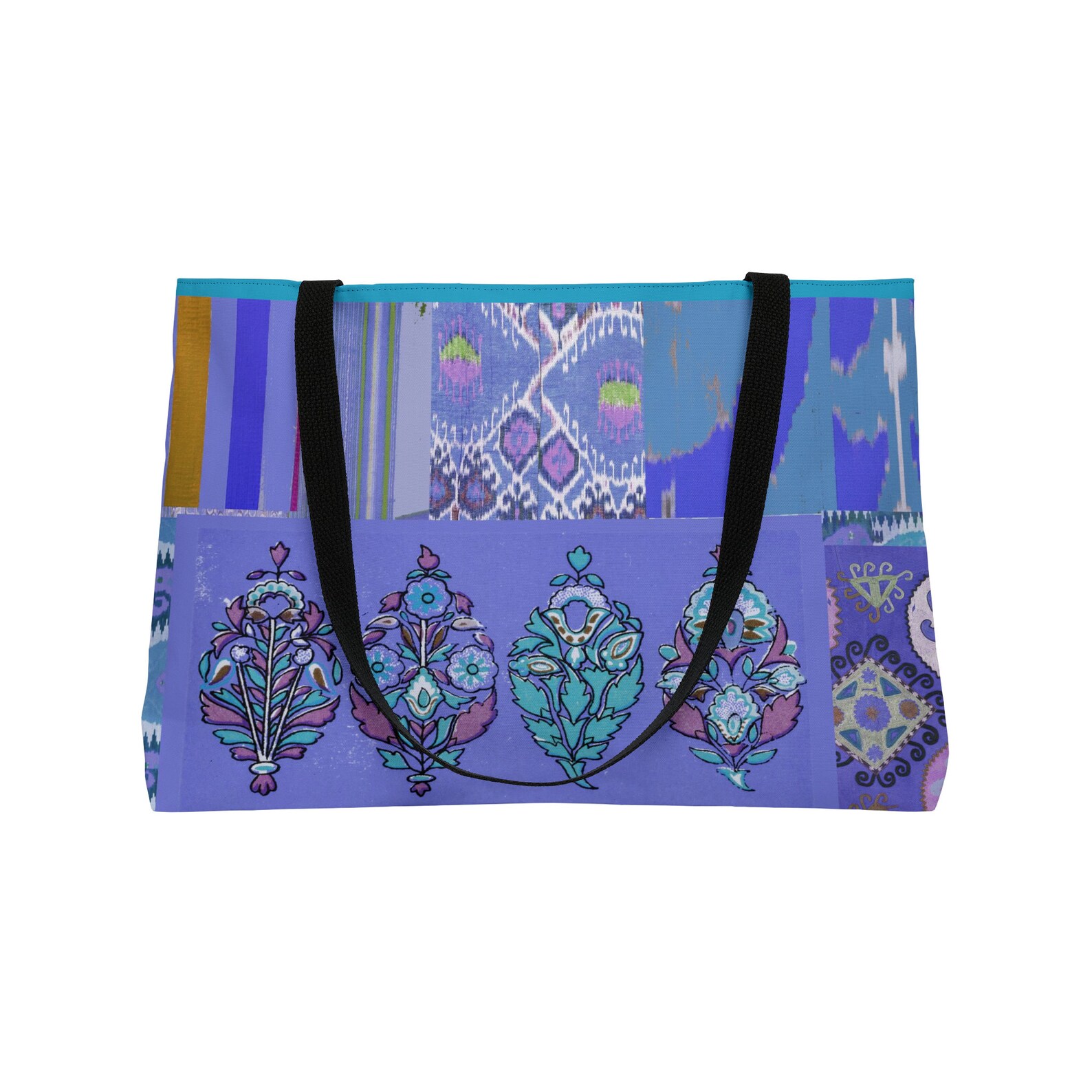 Pantone Very Peri Persian Blue Tote Bag, Weekender Tote Bag, Tribal ...