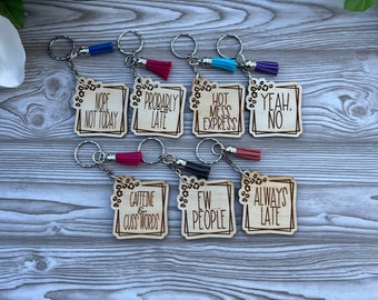 Sassy Keychain - Etsy