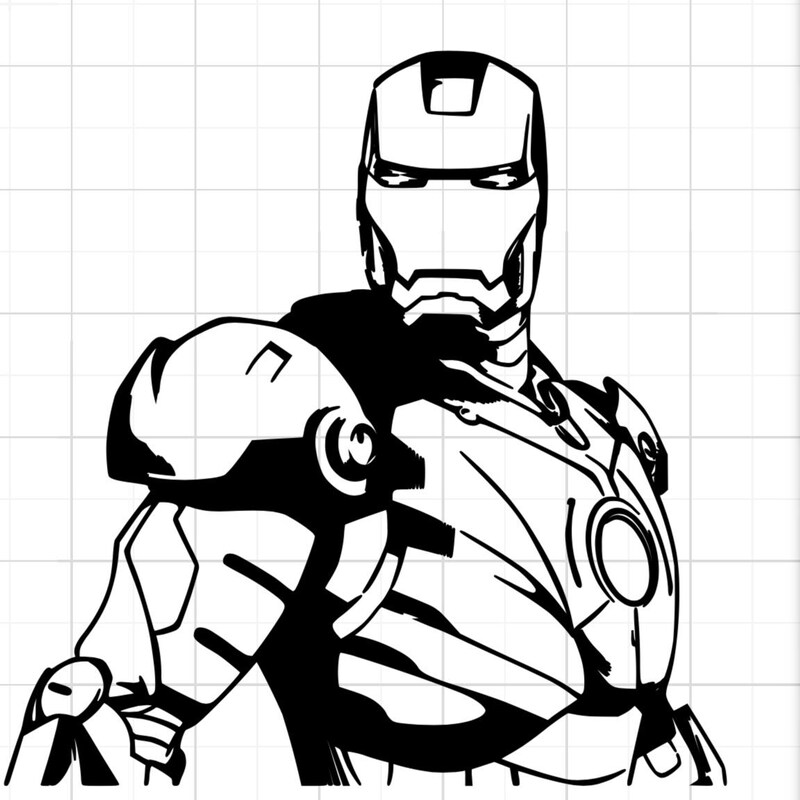 Iron Man Car Decal - Etsy