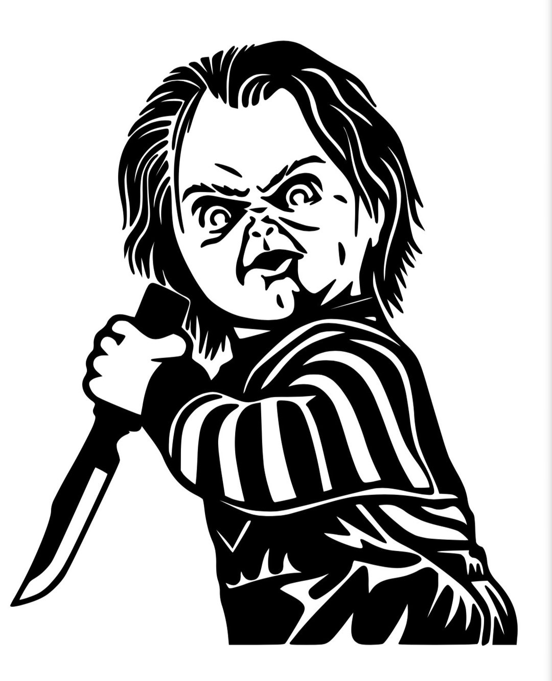 Chucky Vinyl Decal - Etsy