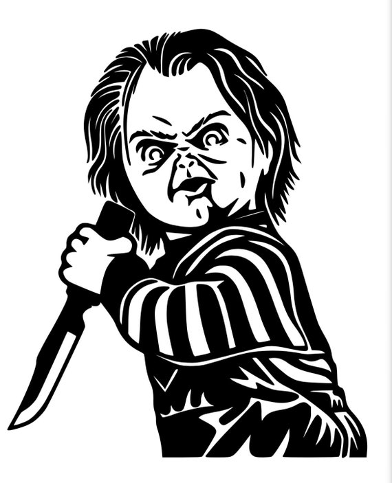 Chucky Vinyl Decal | Etsy