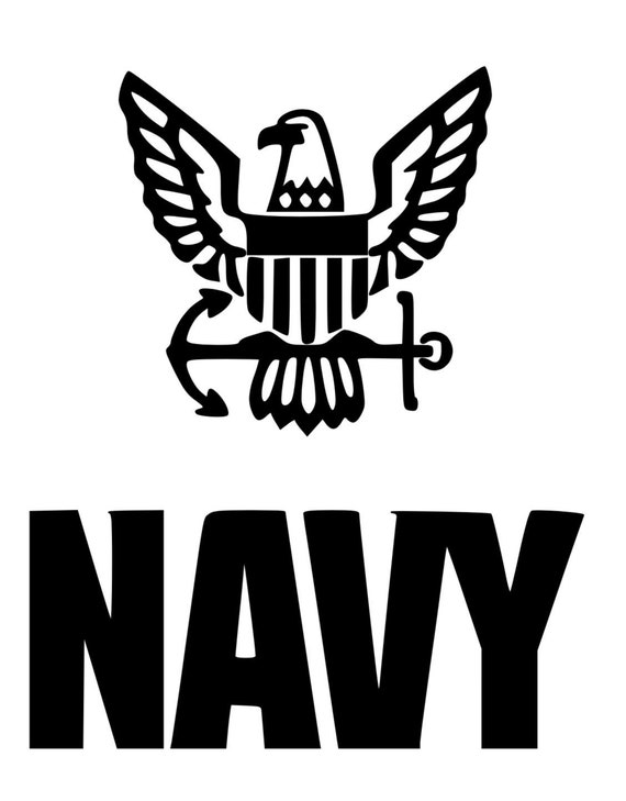 U. S. Navy Logo Vinyl Decal - Etsy