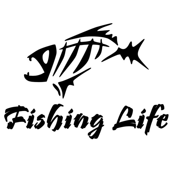 Fishing Life Vinyl Decal - Etsy