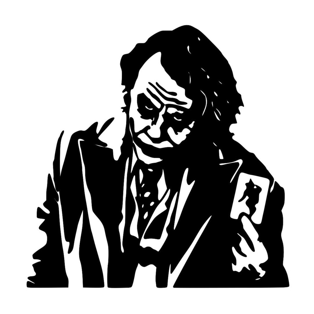 Joker Vinyl Decal - Etsy