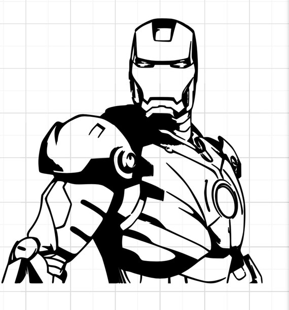 Iron Man Vinyl Decal - Etsy
