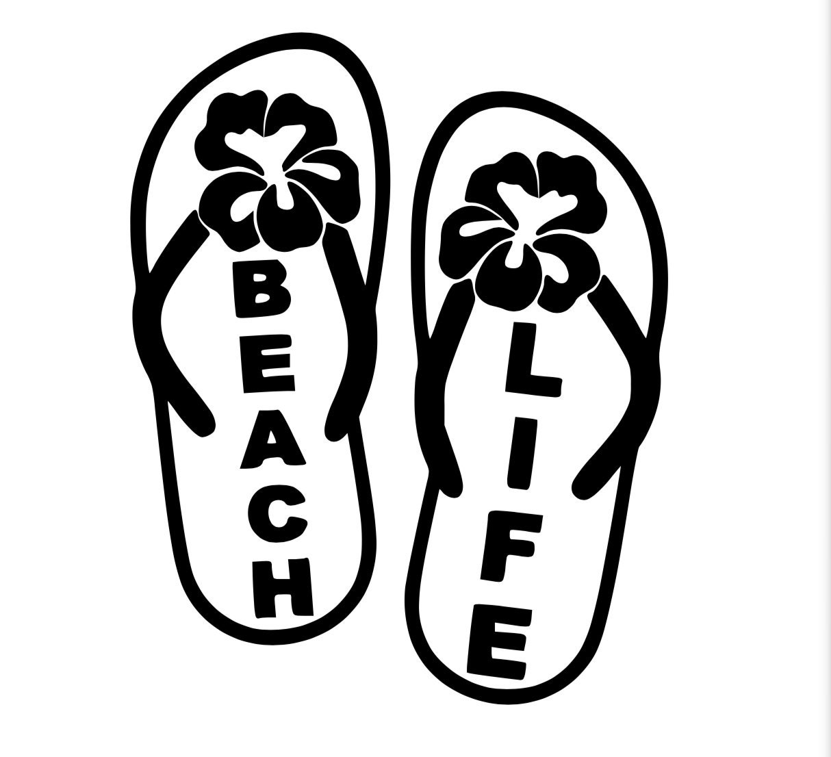 Beach Life Vinyl Decal - Etsy